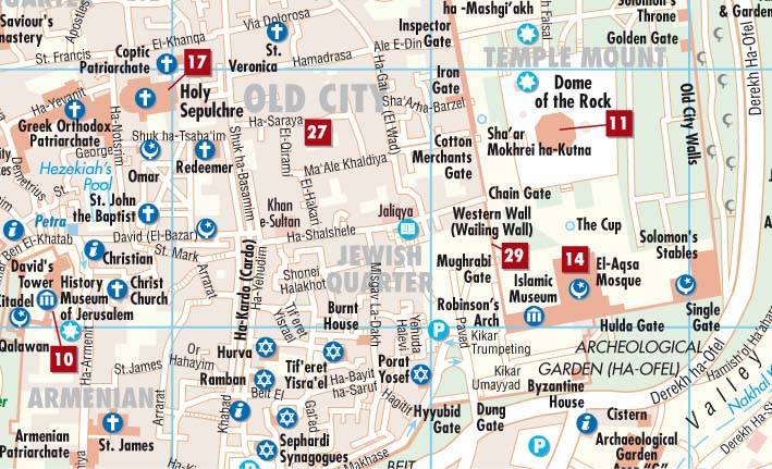 Jerusalem Street Map Online