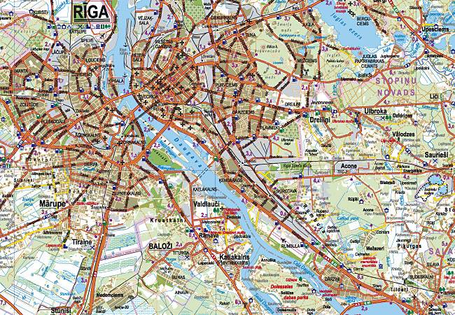 Kartes - Tūrisma kartes - Rīgas rajons