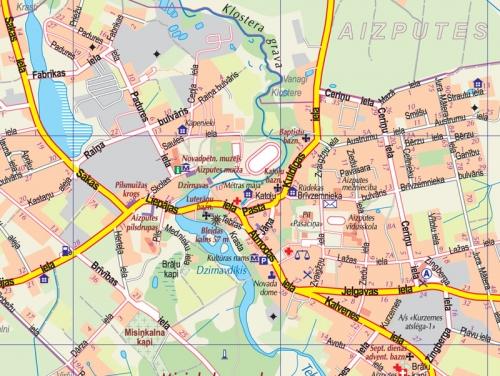 Kartes - Tūrisma kartes - Liepāja. Aizputes, Durbes, Grobiņas, Nīcas ...