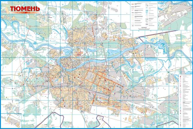 Maps - City maps, atlases - Тюмень