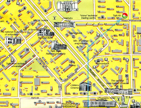 Maps - City maps, atlases - Dushanbe
