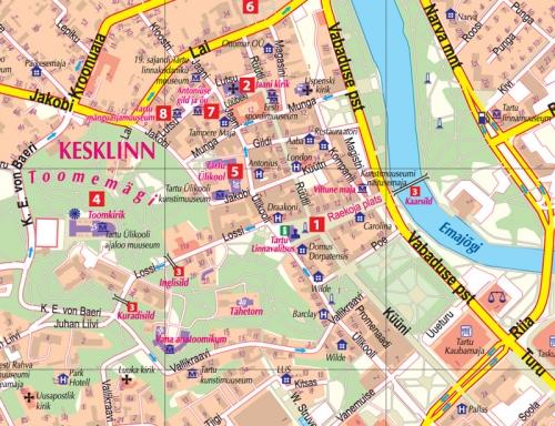 Maps - City maps, atlases - Tartu