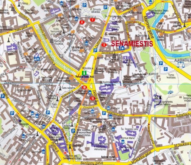 Maps - City maps, atlases - Vilniaus Centras