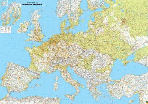 Maps - Road maps, atlases - Europe physical
