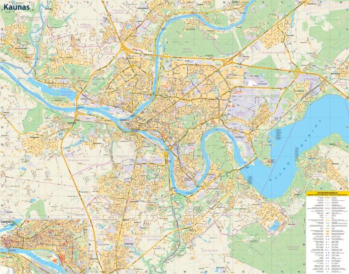 Maps - City maps, atlases - Kaunas