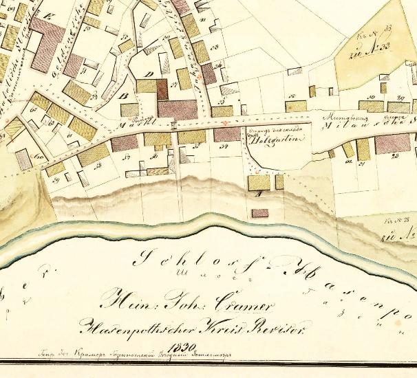 Antique - Antique: city plans (other) - Plan von der Stadt Hasenpoth ...