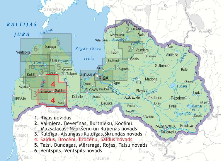 Maps - Tourism maps - Saldus un apkārtne