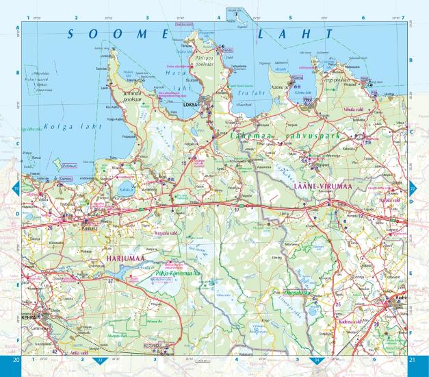 Maps - Road maps, atlases - Eesti teede atlas