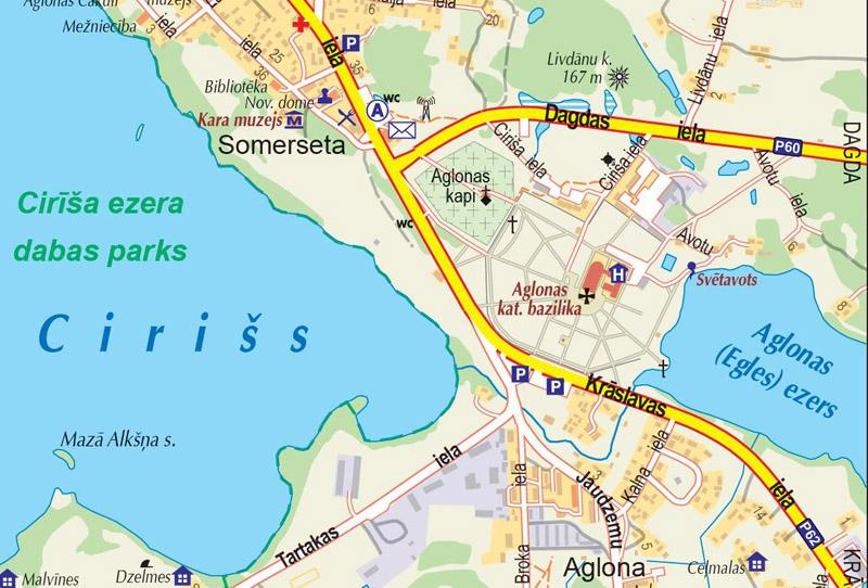 Maps - Tourism maps - Krāslavas novads. Aglonas, Dagdas novads