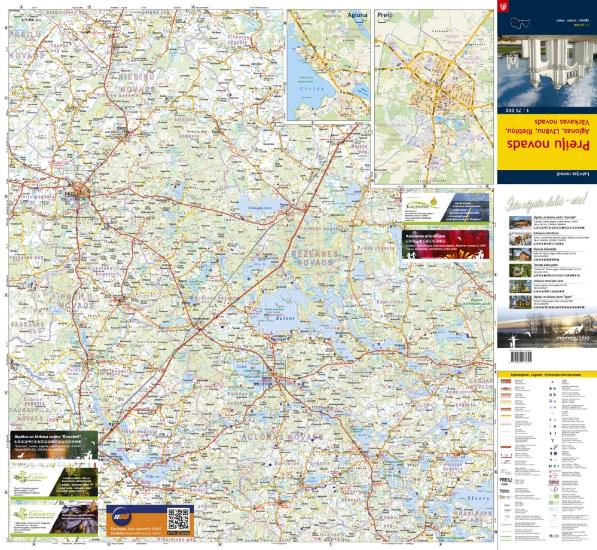 Maps - Tourism maps - Preiļu novads. Aglonas, Līvānu, Riebiņu, Vārkavas ...