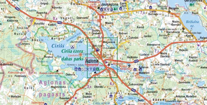 Maps - Tourism maps - Preiļu novads. Aglonas, Līvānu, Riebiņu, Vārkavas ...