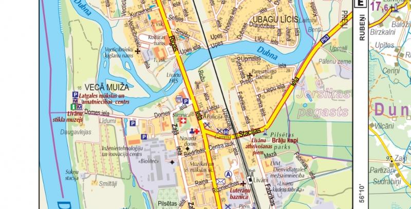 Maps - Tourism maps - Preiļu novads. Aglonas, Līvānu, Riebiņu, Vārkavas ...