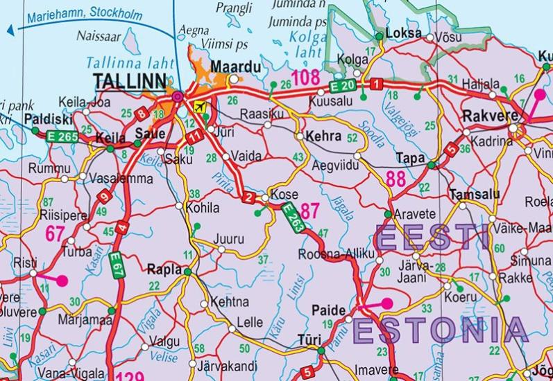 Maps - Road maps, atlases - Baltic Countries & Kaliningrad region