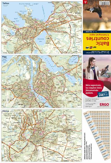 Maps - Road maps, atlases - Baltic Countries & Kaliningrad region