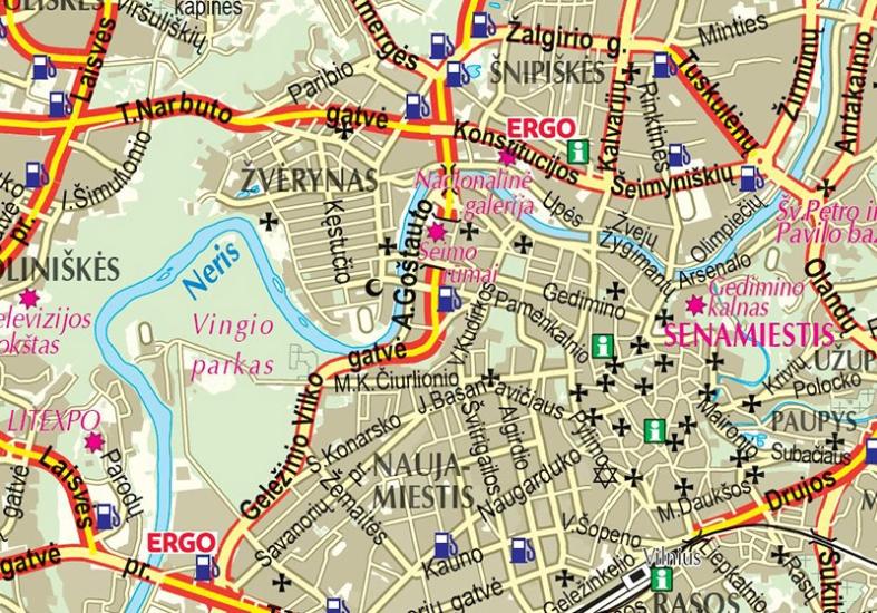 Maps - Road maps, atlases - Baltic Countries & Kaliningrad region