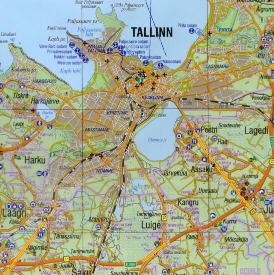 Maps - Tourism maps - Harjumaa, Järvamaa, Läänemaa, Raplamaa