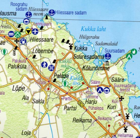Maps - Tourism maps - Hiiumaa, Vormsi