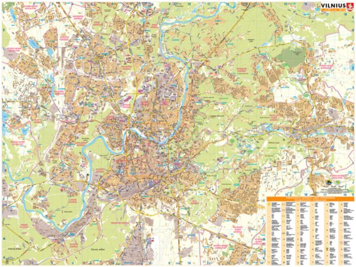 Maps - City maps, atlases - Vilnius