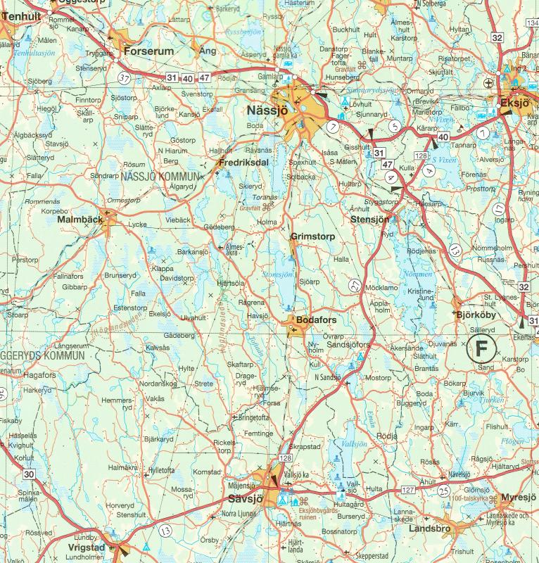 Maps - Road maps, atlases - Sverige vägatlas