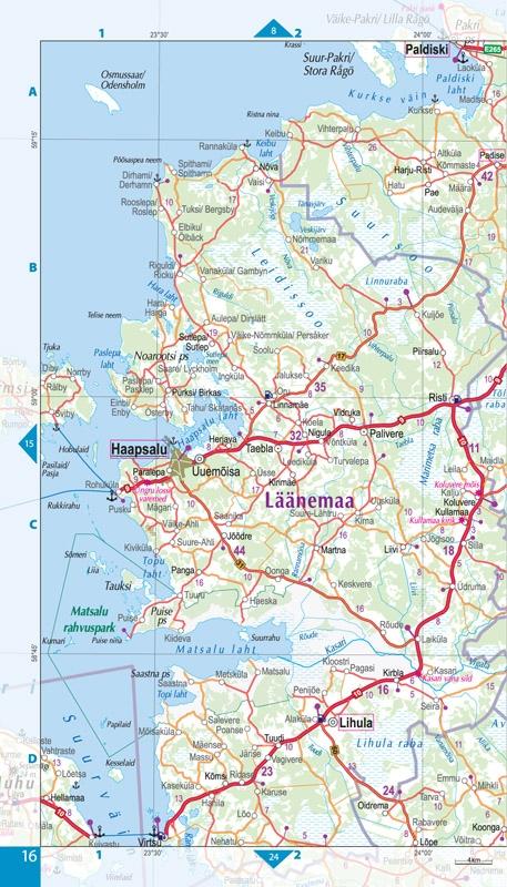 Maps - Road maps, atlases - The Road atlas of Baltic countries