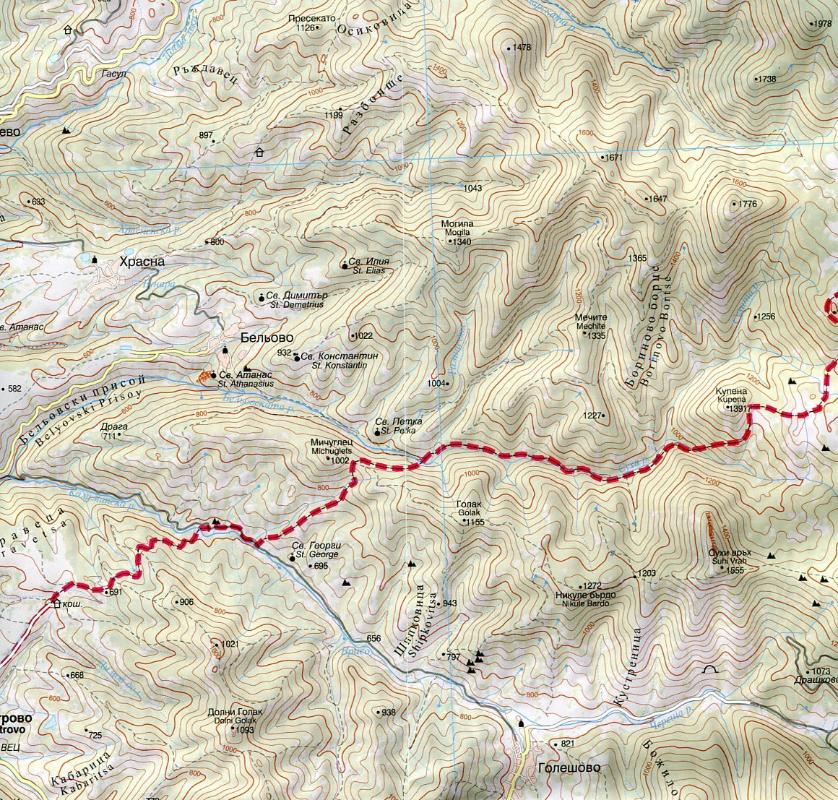 Maps - Tourism maps - Pirin tourist map