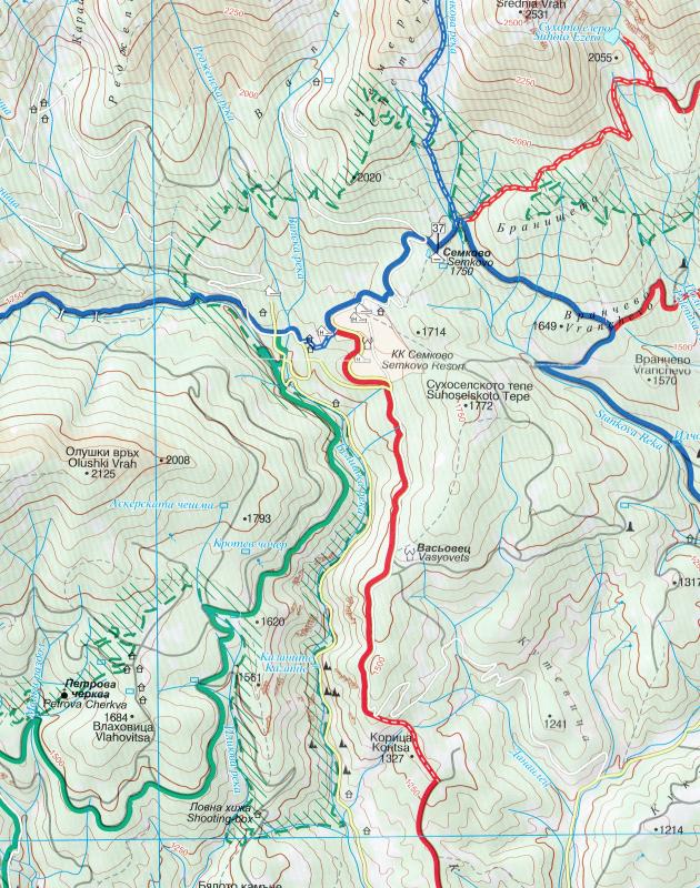 Maps - Tourism maps - Rila. Tourist map