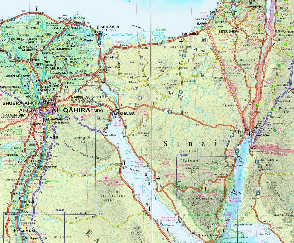 Maps - Road maps, atlases - Egypt. Road map