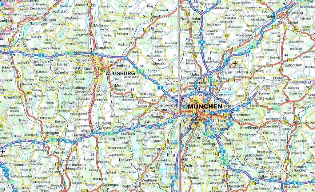 Maps - Road maps, atlases - Germany. Road map