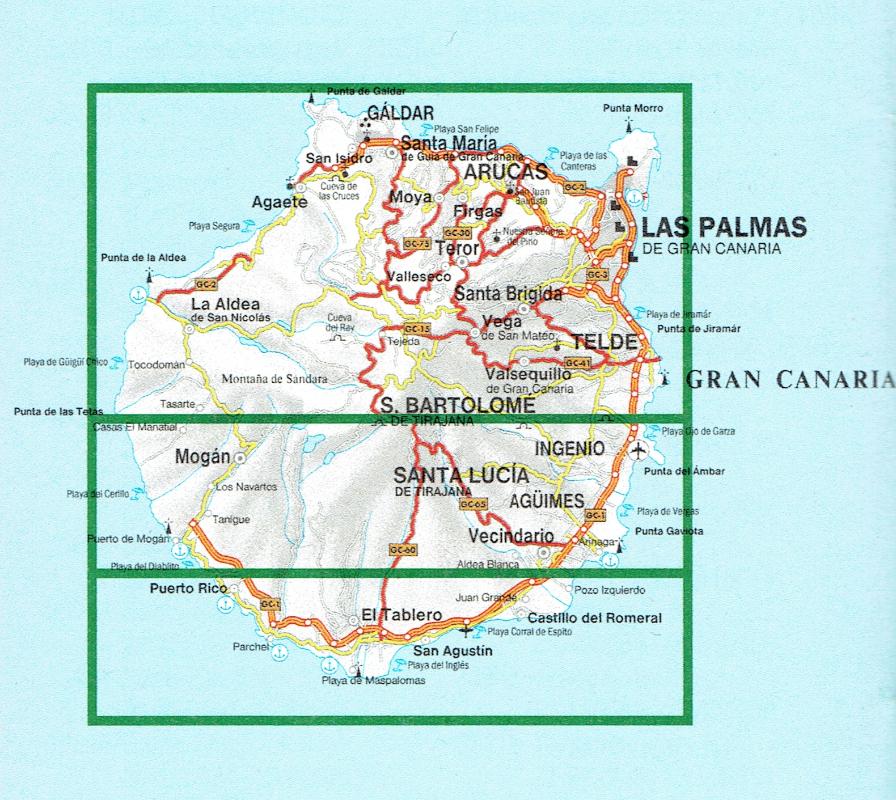 Maps - Tourism maps - Gran Canaria