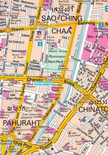 Bangkok Thailand Street Maps