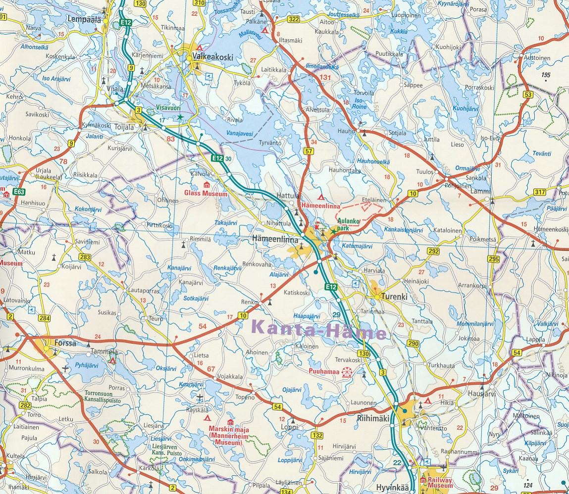 Maps - Road maps, atlases - Finland South