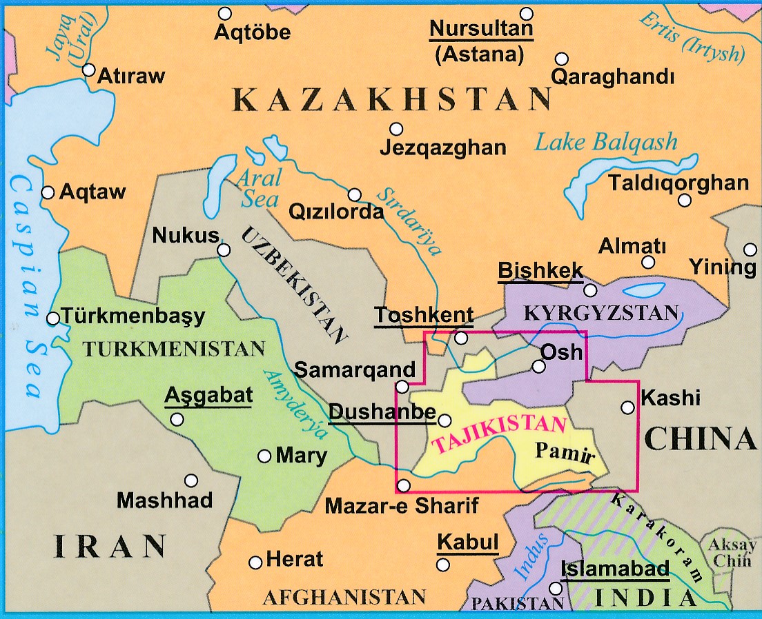 Maps - Road maps, atlases - Tajikistan