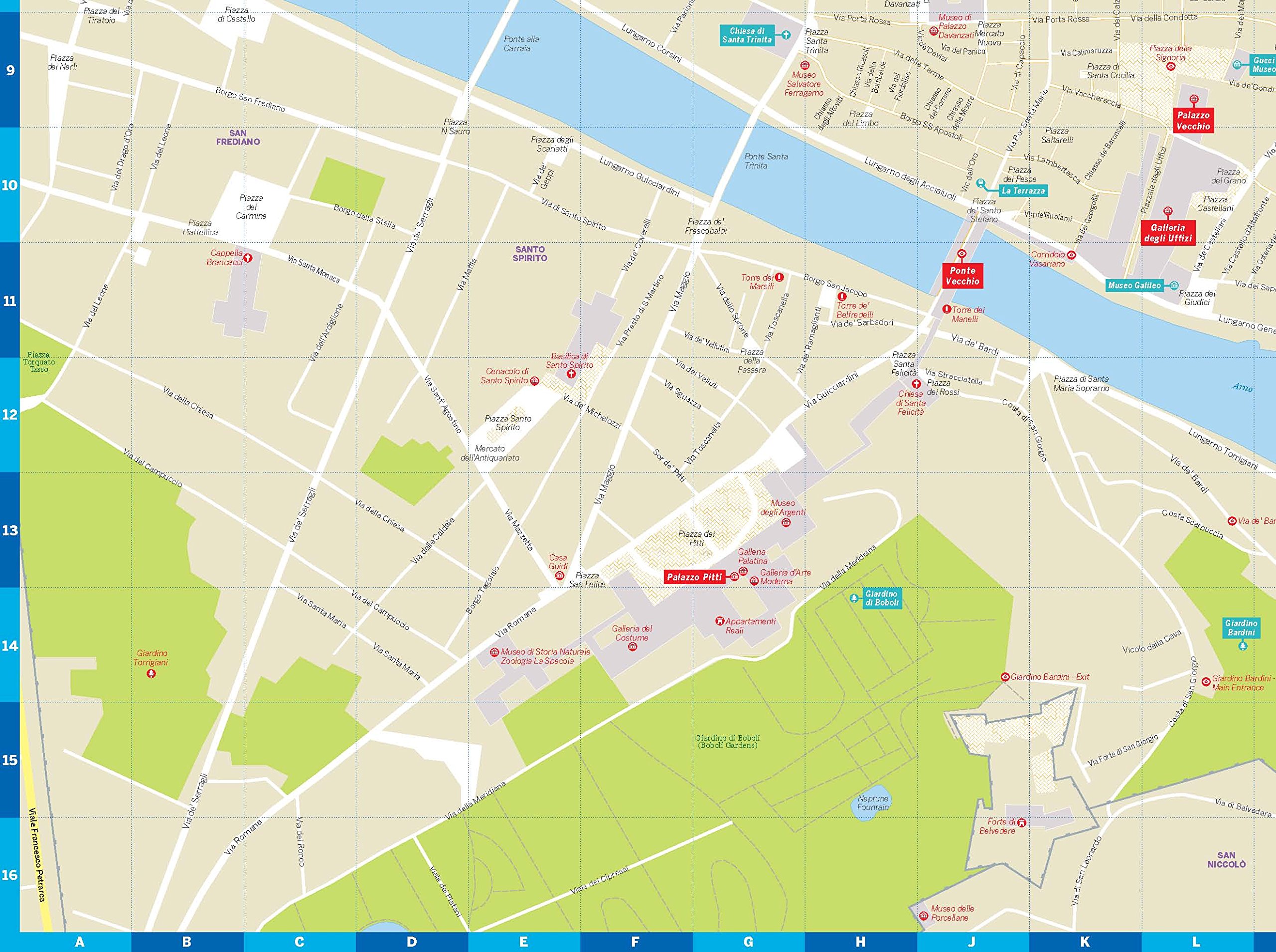Walking Map Florence