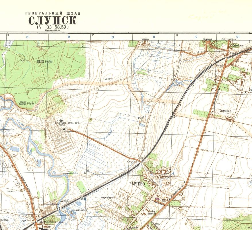 GENSHTAB - GENSHTAB maps: Cities - Слупск