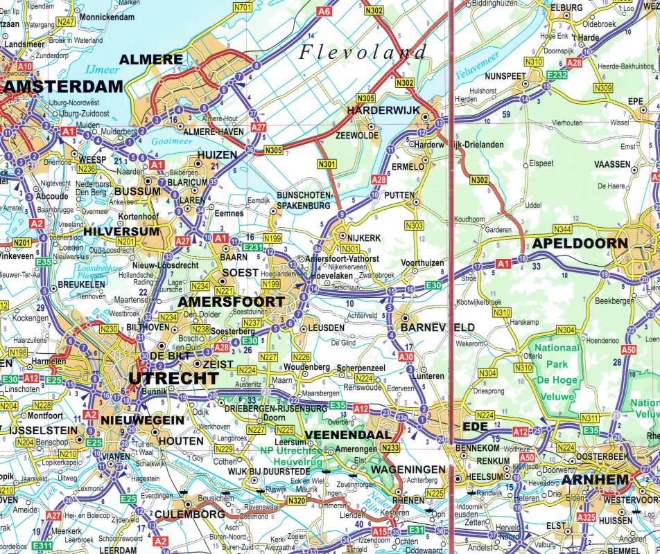 Maps - Road maps, atlases - Benelux. Road map