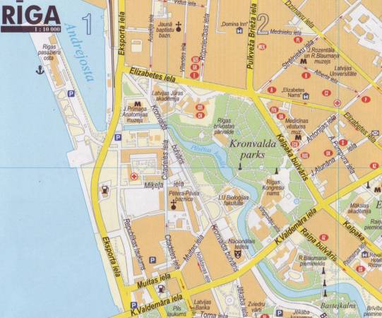 Maps - Tourism maps - Viena diena Rīgā