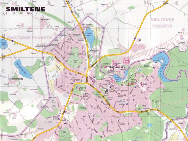 Kartes - Pilsētu plāni, atlanti - Smiltene