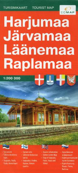 Maps - Tourism maps - Harjumaa, Järvamaa, Läänemaa, Raplamaa