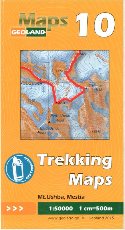 Maps - Tourism maps - TK 10 Mt. Ushba, Mestia